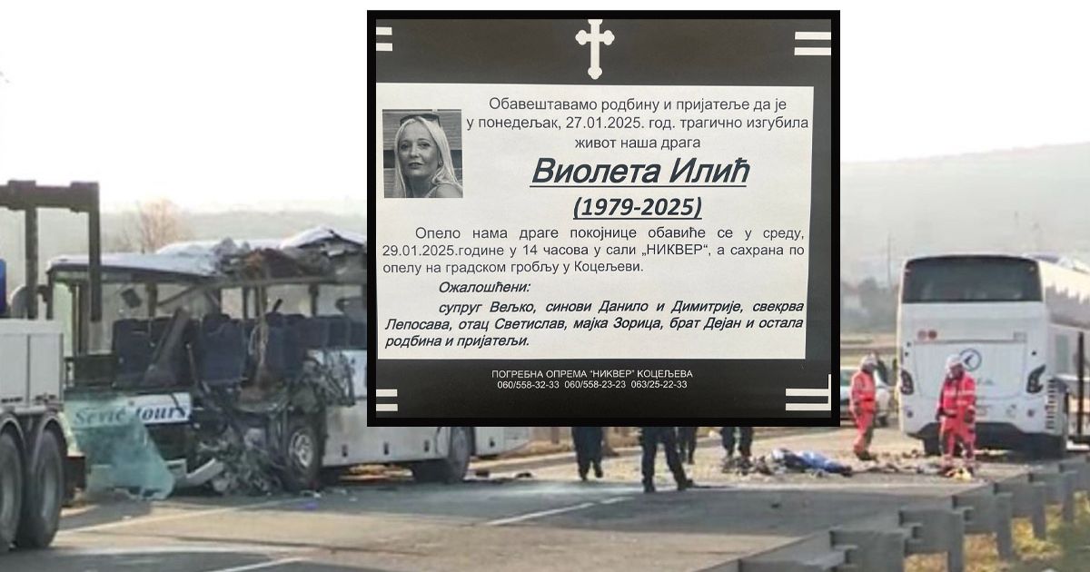 Oglasio se suprug stradale Violete u nezgodi kod Umke: Obaveštamo rodbinu i prijatelje da je ...