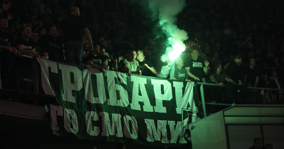 Gori Čair, i to bukvalno: Grobari i Delije napravili "piro šou" u Nišu ...