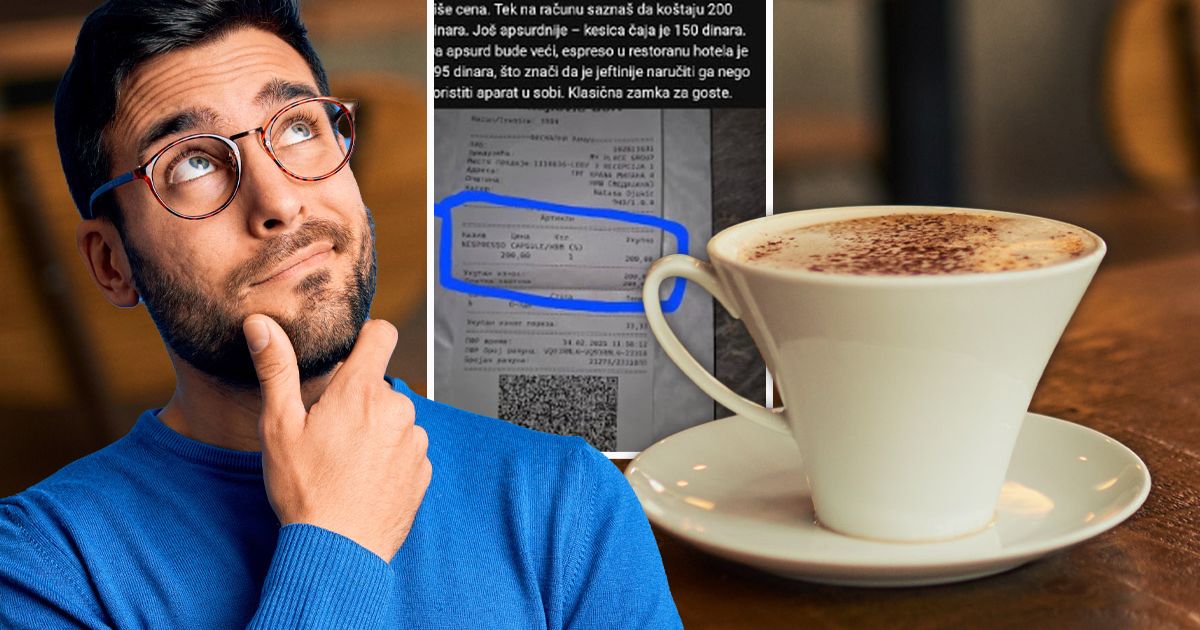 Kesica čaja 150 dinara, kapsula kafe 200! Gost hotela u Nišu pocrveneo ...