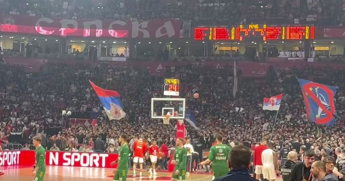 Grme ruske pesme sa razglasa pred meč Zvezda - Žalgiris: Delije ...