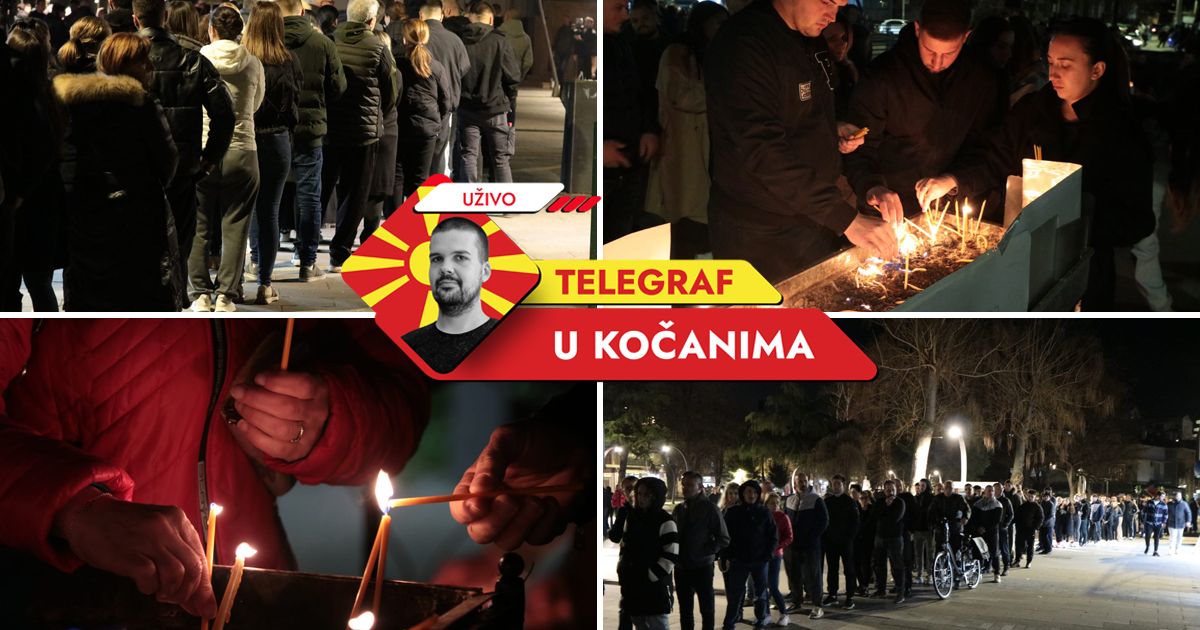 Stanovnici Kočana u suzama stoje u redu kako bi zapalili sveću za nastradale sugrađane - Vesti ...