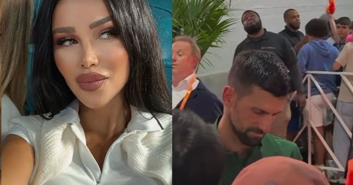 Stanija u belom, mokra i bez brusa bodrila Novaka u Majamiju! Pokazala šta se desilo posle meča ...