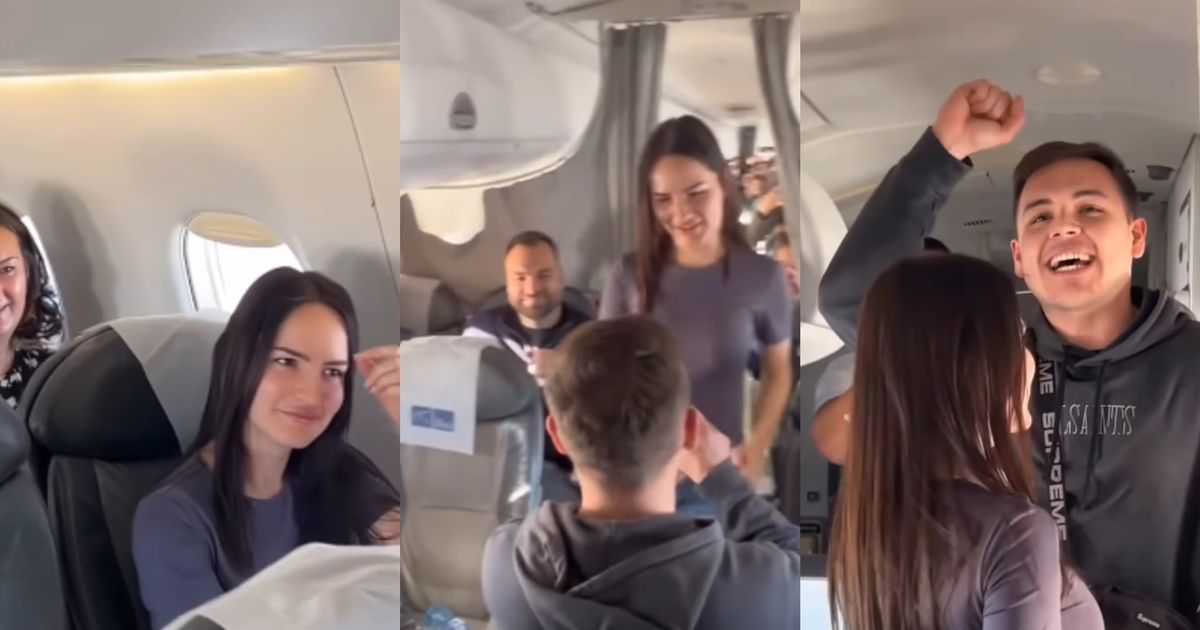 Aleksandar je svoju devojku ZAPROSIO U AVIONU: Iznad oblaka, preko razglasa, izgovorio joj je ...