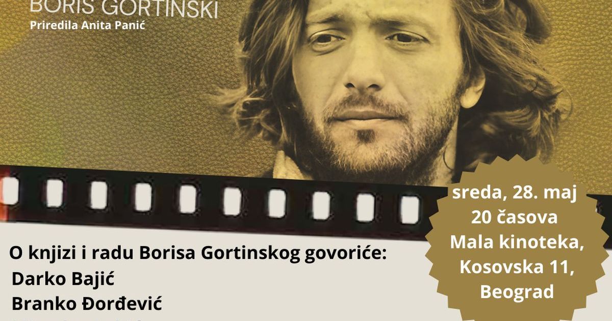 Promocija knjige „Moć svetla – Boris Gortinski” 28. maja u Maloj ...