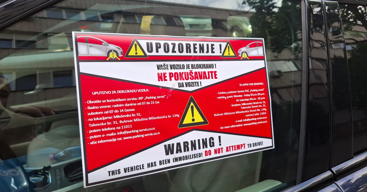 Zbog 2 parking kazne, vaše vozilo će biti BLOKIRANO, ovo vas čeka - Vesti - Telegraf.rs