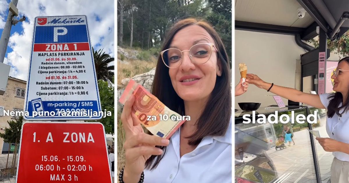 Cene lete u nebo: Monika podelila šta je kupila za 10 evra Makarskoj, samo kugla sladoleda je ...