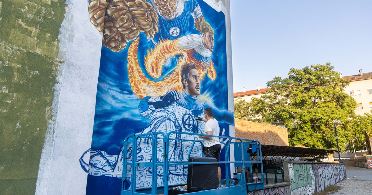 Mural posvećen novom marvelovom hitu "Fantastična četvorka: Prvi koraci ...
