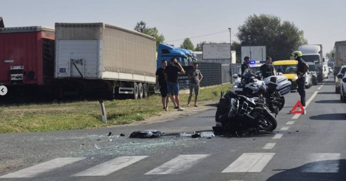 Teža saobraćajka kod Futoga: Oboren motociklista, staklo na sve strane ...