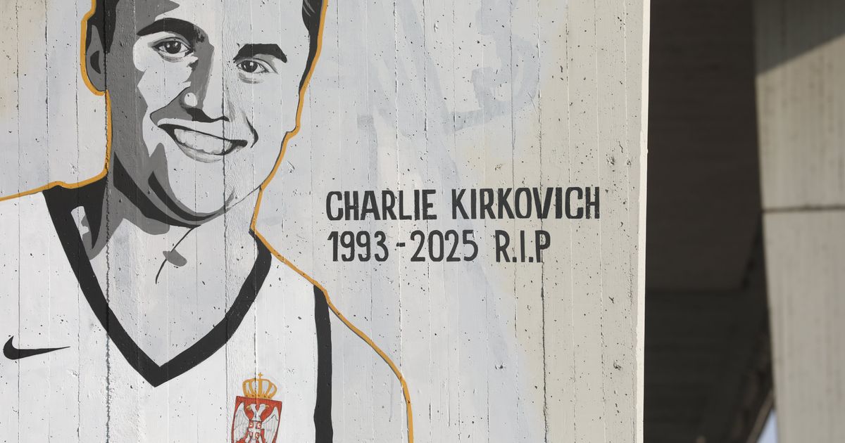 Mural dedicated to Charlie Kirk in Belgrade city centre: There is a ...