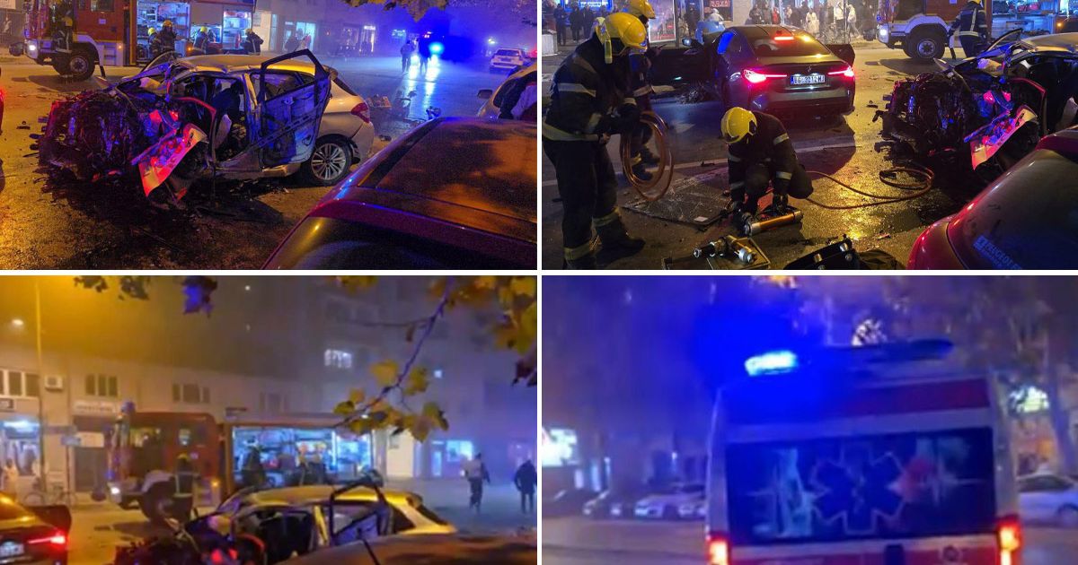 Horror photos of Novi Sad accident: Taxi driver dies, doctors fighting ...