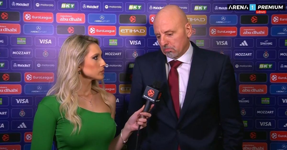 Saša Obradović besan, nikad kraća izjava posle poraza od Partizana u ...