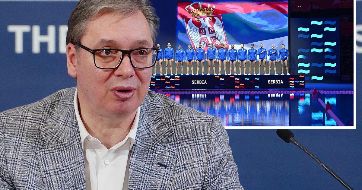 President Vucic announces that Serbian water polo players who won ...